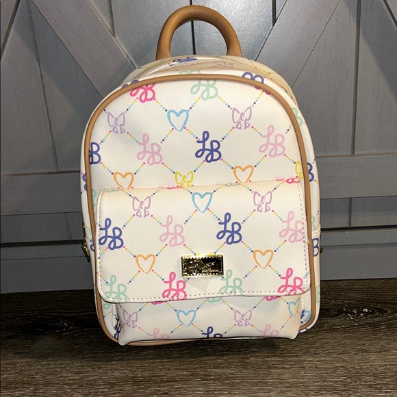 Betsey Johnson | Bags | Betsey Johnson Multicolor Logo Mini Backpack ...